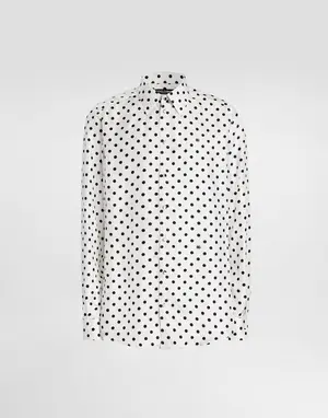 Dolce & Gabbana Polka Dot- Martini Twill Shirt Shirts - Print