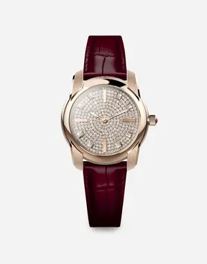 Dolce & Gabbana Dg7 Pavé Gold Watch Watches - Red