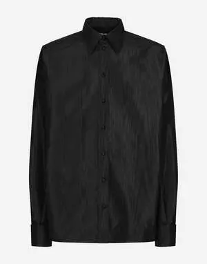 Dolce & Gabbana Super-oversize Silk Shirt Shirts - Black