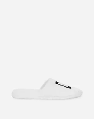 Dolce & Gabbana Embroidered Terry Cotton Slippers Cotton Slippers - Multicolor