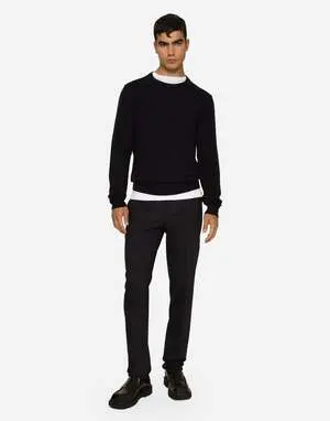 Dolce & Gabbana Round Neck Cashmere Sweater - Grey