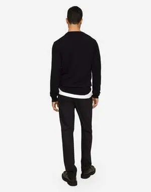 Dolce & Gabbana Round Neck Cashmere Sweater - Grey