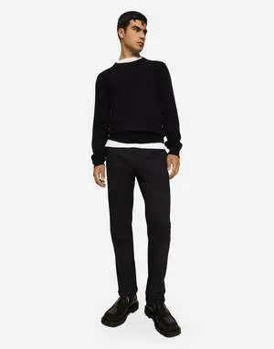 Dolce & Gabbana Round Neck Cashmere Sweater - Grey