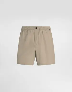 Dolce & Gabbana Cotton Poplin Boxer Shorts Underwear And Loungewear - Beige
