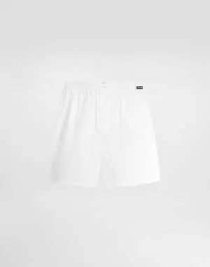 Dolce & Gabbana Cotton Poplin Boxer Shorts Underwear And Loungewear - White