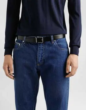 Dolce & Gabbana Brushed Calfskin Belt - Black