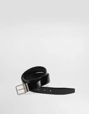 Dolce & Gabbana Brushed Calfskin Belt - Black