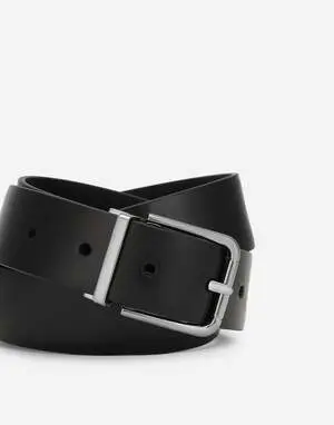 Dolce & Gabbana Brushed Calfskin Belt - Black