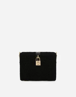 Dolce & Gabbana Dolce Box Bag With Cordonetto Detailing Shoulder And Crossbody Bags - Black