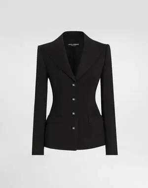 Dolce & Gabbana Single-breasted Wool Dolce Jacket Blazers - Black