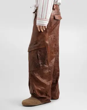 Dolce & Gabbana Lambskin Cargo Trousers