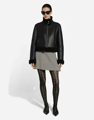 Dolce & Gabbana Merino Shearling Jacket Coats And Jackets