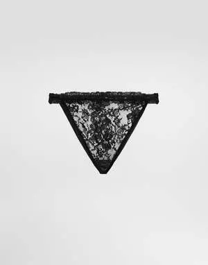 Dolce & Gabbana Lace Briefs Underwear - Black