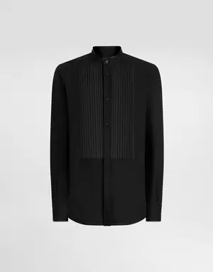 Dolce & Gabbana Supima Cotton Gold Shirt Shirts Cotton - Black