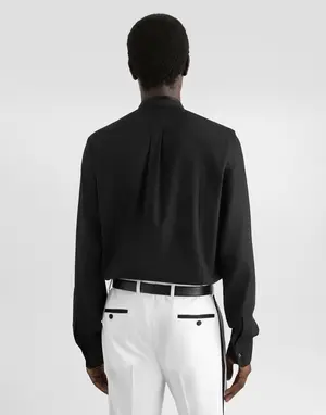 Dolce & Gabbana Supima Cotton Gold Shirt Shirts Cotton - Black