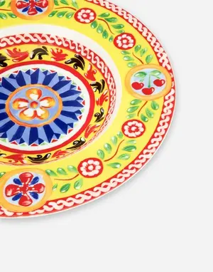 Dolce & Gabbana Set 2 Soup Plates In Fine Porcelain Soup Bowl