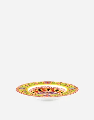 Dolce & Gabbana Set 2 Soup Plates In Fine Porcelain Soup Bowl