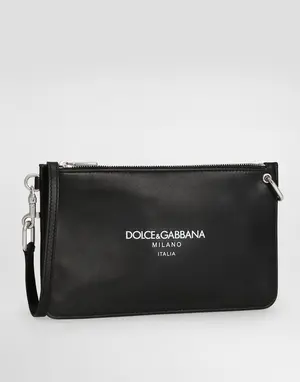 Dolce & Gabbana Calfskin Toiletry Bag Briefcase And Clutches