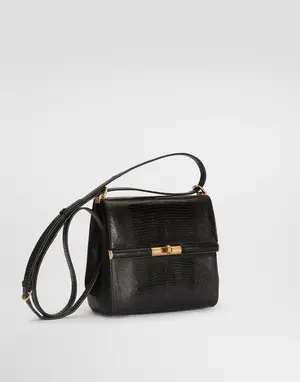 Dolce & Gabbana Marlene Lizard Skin Shoulder Bag