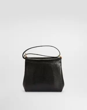 Dolce & Gabbana Marlene Lizard Skin Shoulder Bag