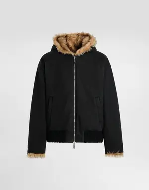 Dolce & Gabbana Reversible Hooded Sweatshirt Sweatshirts - Black