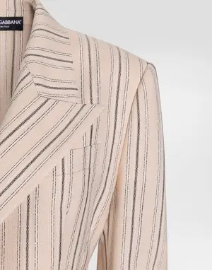 Dolce & Gabbana Single-breasted Jacket In Regital Pinstripe Blazers