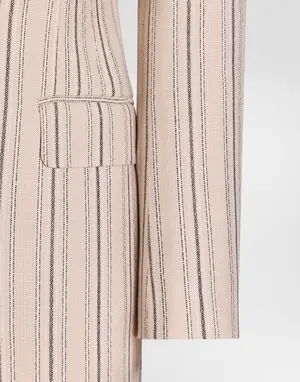 Dolce & Gabbana Single-breasted Jacket In Regital Pinstripe Blazers