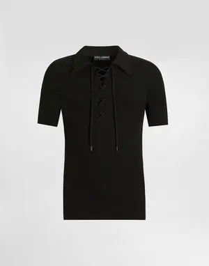 Dolce & Gabbana Cotton Interlock Polo T-shirt T-shirts And Polos - Black