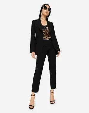 Dolce & Gabbana Single-breasted Woolen Turlington Blazer Blazers