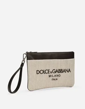 Dolce & Gabbana Canvas Pouch Briefcase And Clutches Cotton