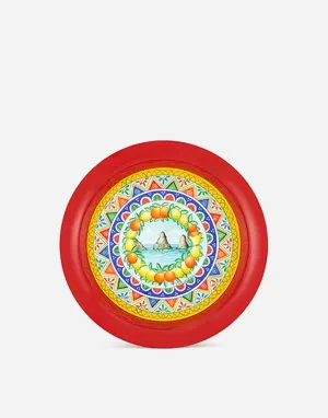 Dolce & Gabbana Metal Tray Round - Multicolor