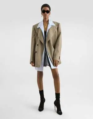 Dolce & Gabbana Striped Poplin Shorts Pants And Shorts