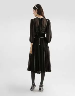 Dolce & Gabbana Chiffon Dress Dresses Silk