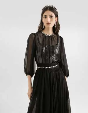 Dolce & Gabbana Chiffon Dress Dresses Silk