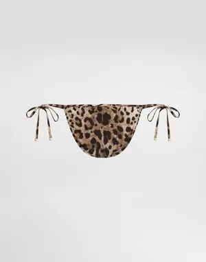 Dolce & Gabbana Animal Print Jersey Tanga Swimwear - Multicolor