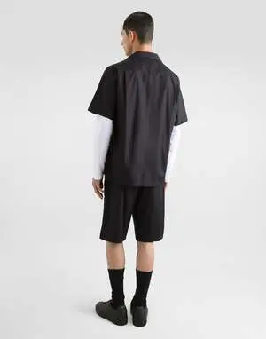Dolce & Gabbana Tailored Stretch Cotton Shorts - Black