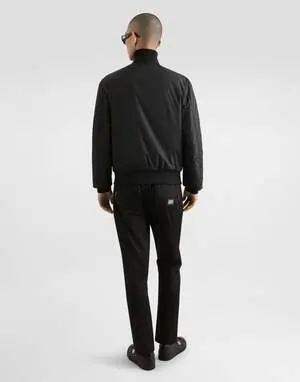 Dolce & Gabbana Cotton Jogging Shorts With Logo Detail - Black