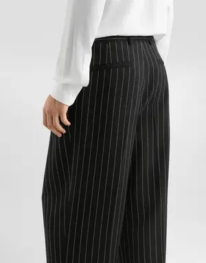 Dolce & Gabbana Chalk-stripe Wool Trousers