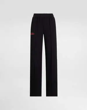 Dolce & Gabbana Fleece Jogging Pants With Patch Pants And Shorts