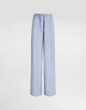 Dolce & Gabbana Striped Poplin Trousers - Multicolor