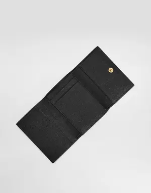 Dolce & Gabbana Leopard- Wallet In Dauphine Calfskin Wallets And Small Leather Goods Animal - Print