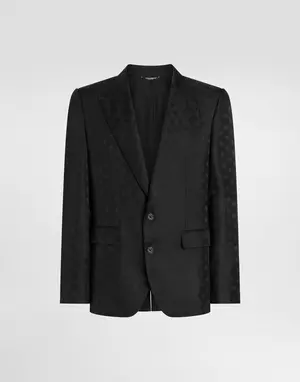 Dolce & Gabbana Sicilia Light Single-breasted Silk Twill Jacket Suits And Blazers - Black