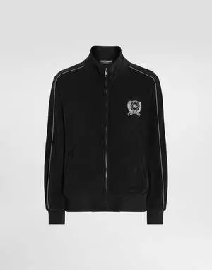 Dolce & Gabbana Cotton Terry Sweatshirt Sweatshirts - Black