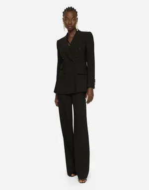 Dolce & Gabbana Flared Woolen Pants Pants And Shorts