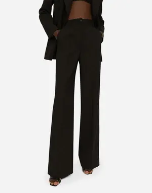 Dolce & Gabbana Flared Woolen Pants Pants And Shorts