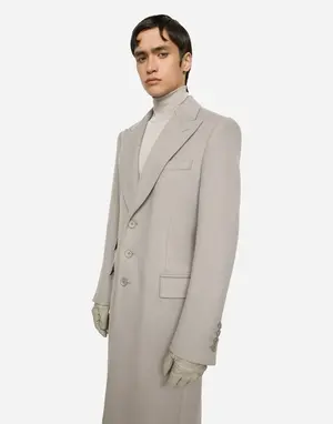 Dolce & Gabbana Single-breasted Double Cashmere Coat