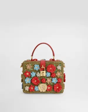 Dolce & Gabbana Dolce Box Raffia Crochet Handbag Handbags - Multicolor