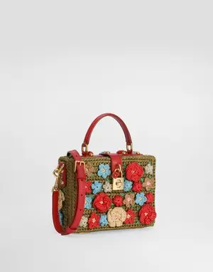 Dolce & Gabbana Dolce Box Raffia Crochet Handbag Handbags