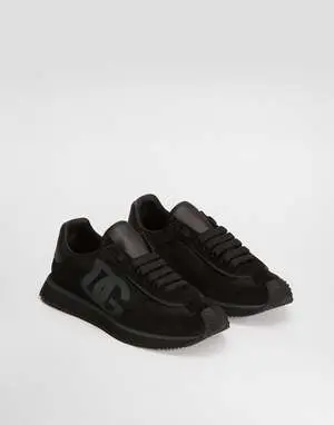 Dolce & Gabbana Mixed-material Dg Cushion Sneakers Sneakers - Black