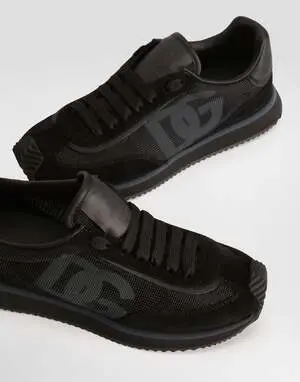 Dolce & Gabbana Mixed-material Dg Cushion Sneakers Sneakers - Black